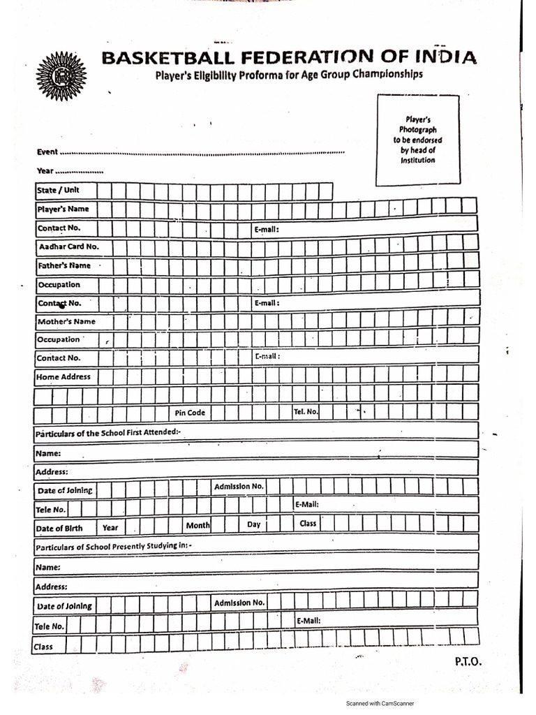 Form Bfa | PDF