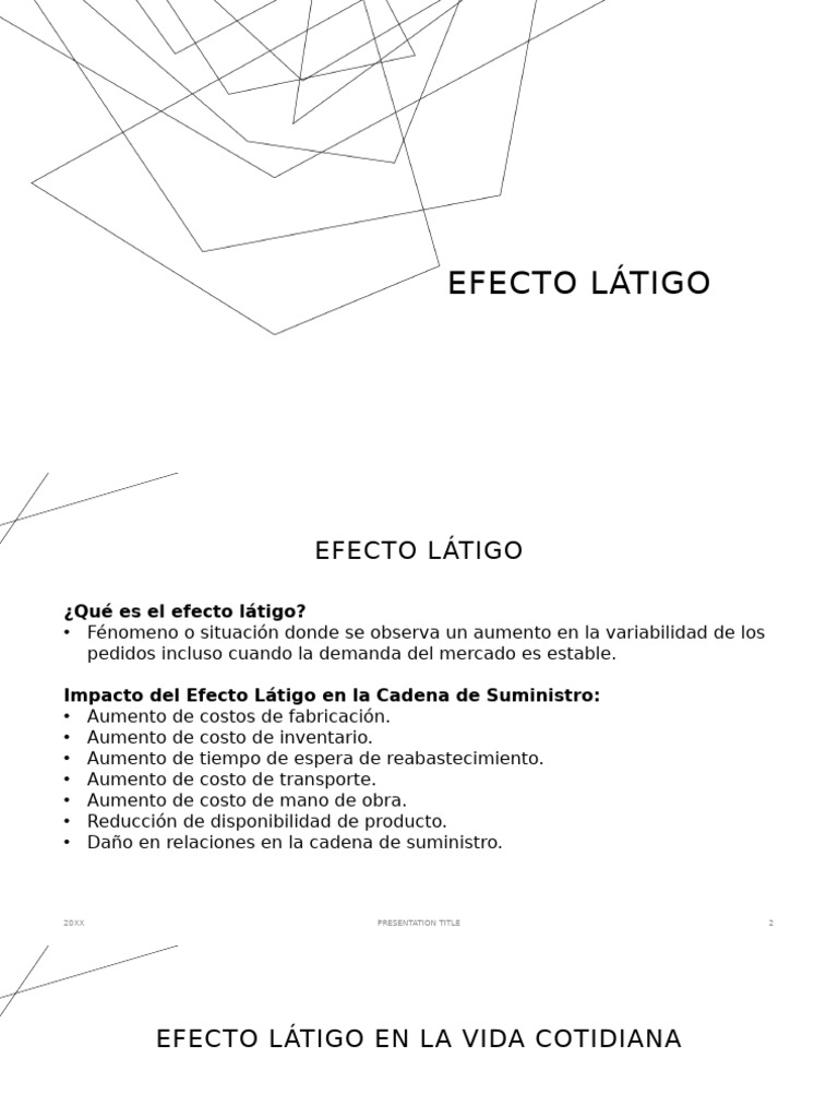Efecto Latigo | PDF