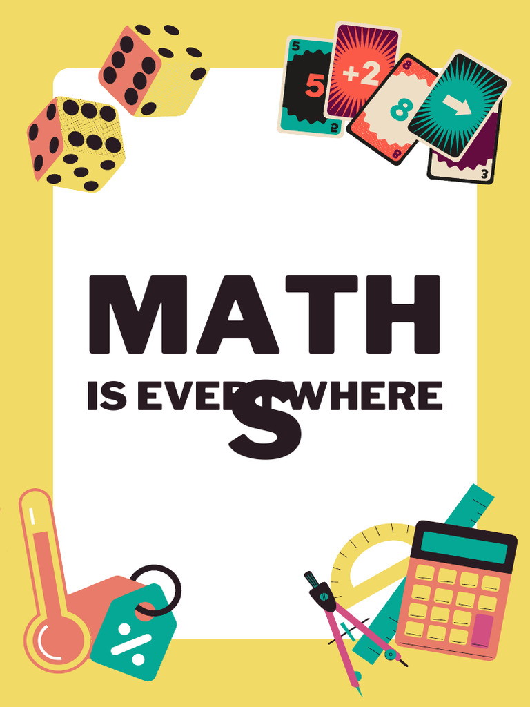 Bold Colorful Math Is Everywhere Poster | PDF