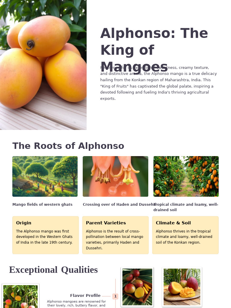 CAI 3 Alphonso The King of Mangoes | PDF | Mango | Tropical Fruit