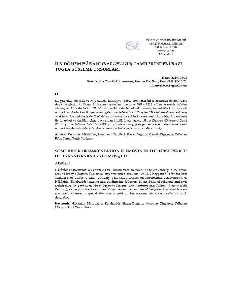 Karahanli Sanati Ozkececii | PDF