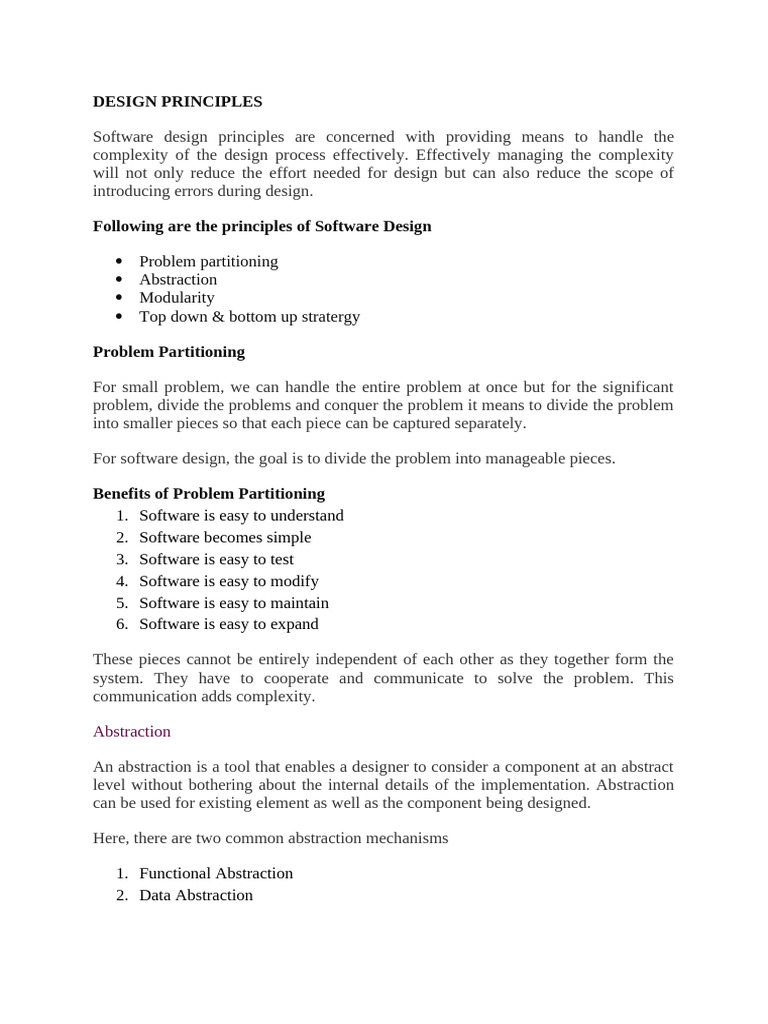 Design Principles | PDF | Class (Computer Programming) | Software Design Principles | PDF | Class (Computer Programming) | Software