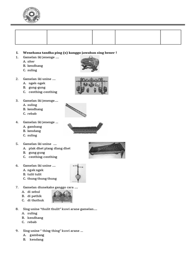 K2 Sumatif Jawa Unit 3 29x BB (20 Pusat - 9 Citarum) | PDF