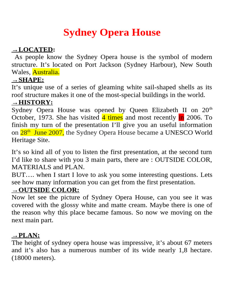 Sydney Opera House | PDF