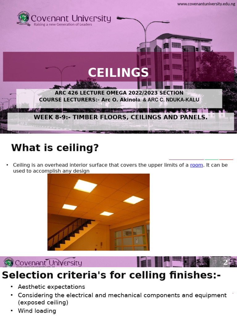 CEILINGS | PDF | Ceiling | Building Engineering