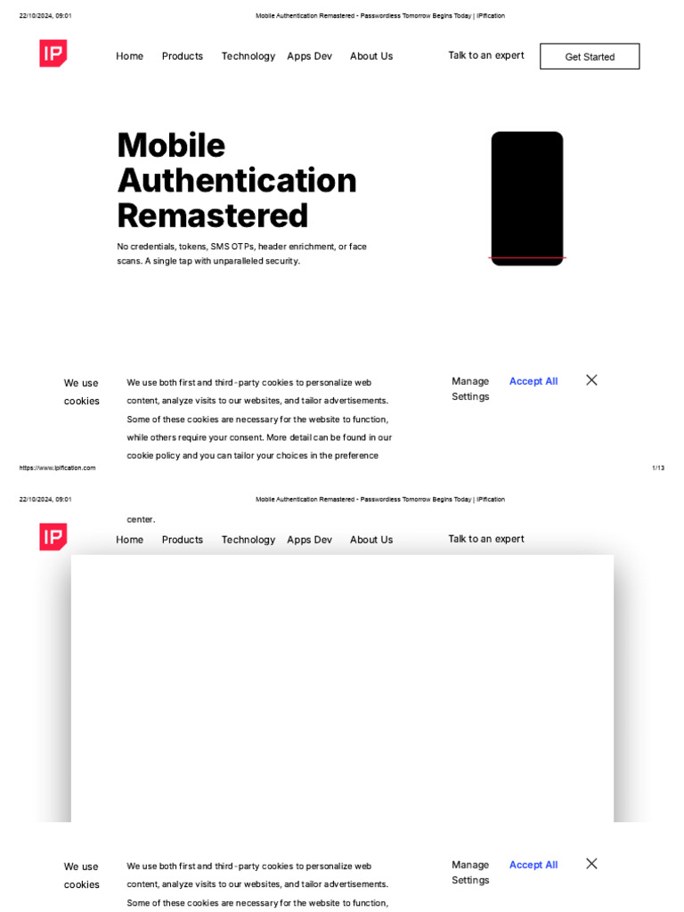 Mobile Authentication Remastered - Passwordless Tomorrow Begins Today - IPification | PDF | Http ...