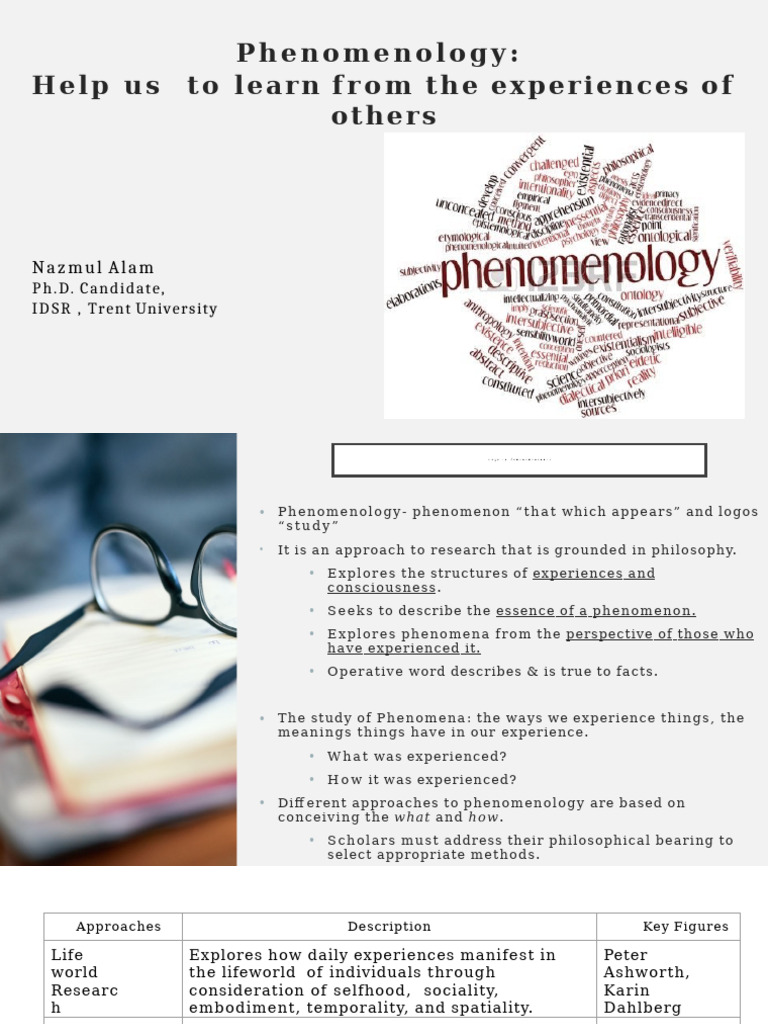 Phenomenology Nazmul | PDF | Phenomenology (Philosophy) | Reality