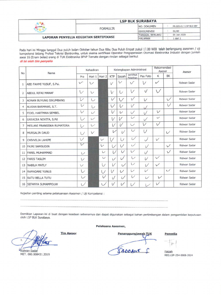 HAL 3-MUK UJI COBA | PDF