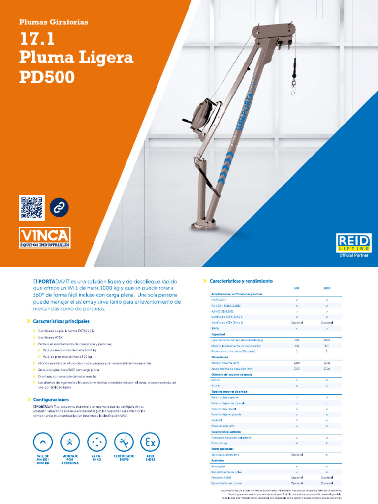 Pluma Ligera PD500 para Manipulación Industrial | PDF | Vehículos ...