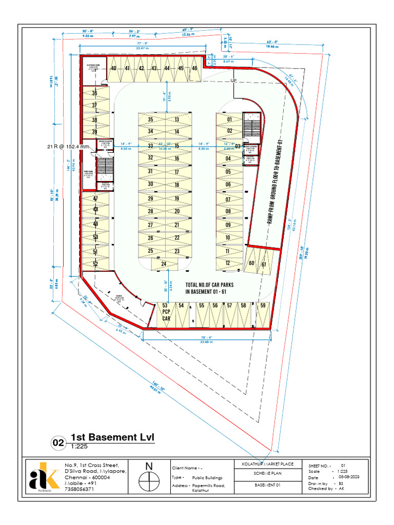Dpr Architectural & Structural Drawings | PDF