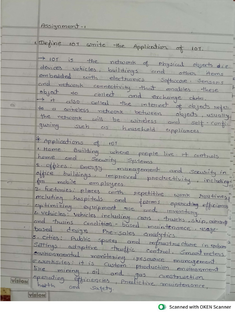 Iot Assignment 1&2 | PDF