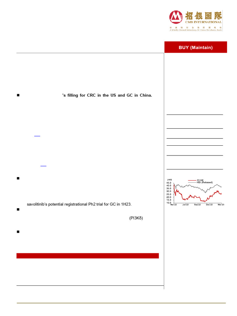 20230302-和黄医药-Exploit global market opportunities-招银国际 | PDF ...