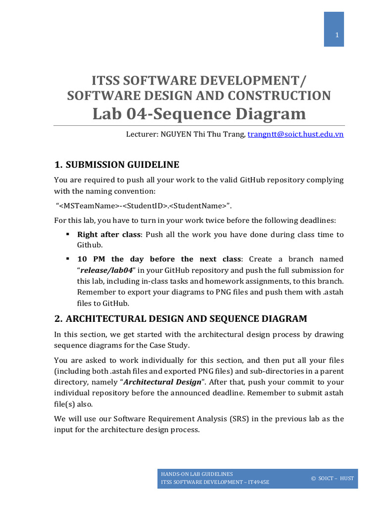 Lab&Assignment04-SequenceDiagram | PDF | Use Case | Computer Science