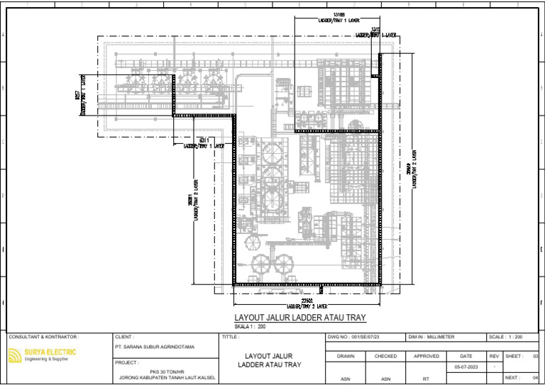 03.layout Jalur Ladder Atau Tray - Rev0 | PDF