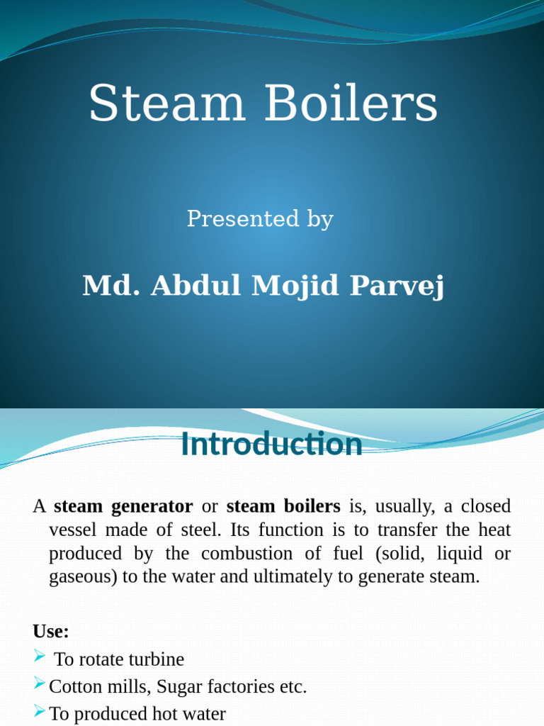 Steam Boilers Types And Features Pdf Boiler Steam