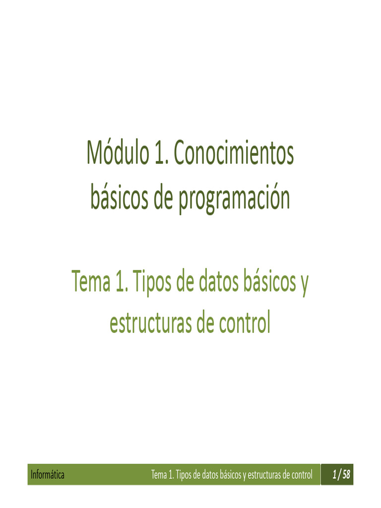 Tema1_v5 | PDF | Programación | Programa de computadora