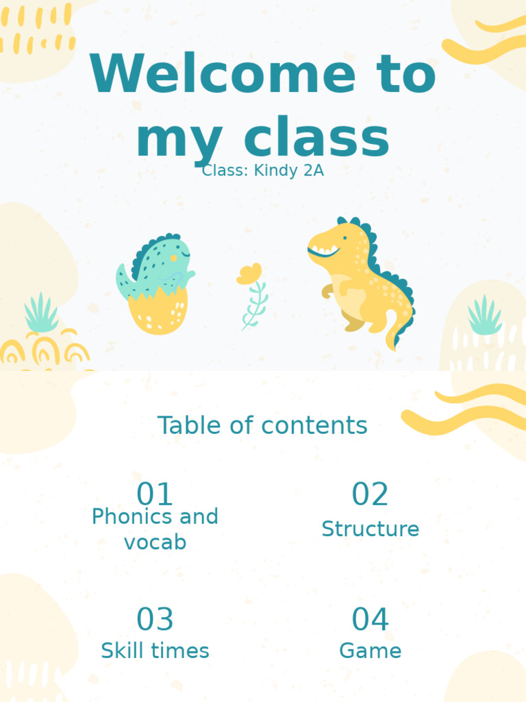 Welcome To My Class | PDF