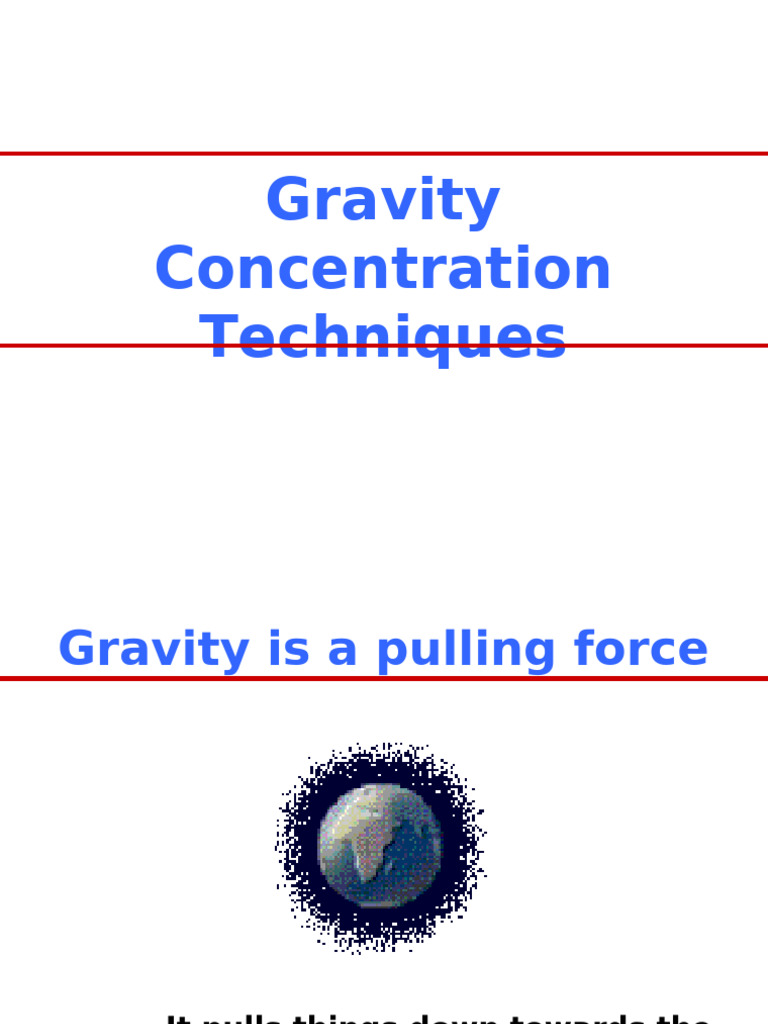 Gravity Concentration Lecture | PDF | Force | Gravity