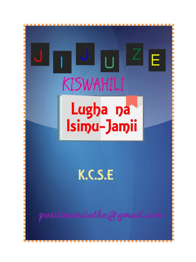 Kiswahili Lugha Na Isimujamii Notes Form 1 Form 4 | PDF