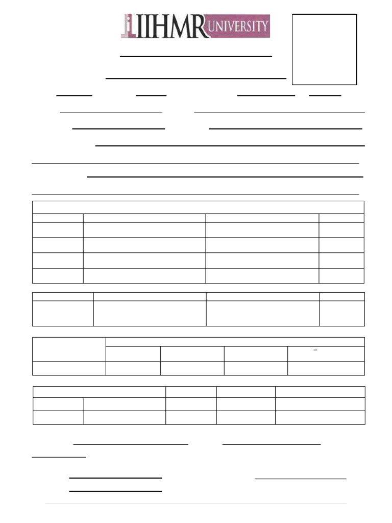 Placement Registration Form - 2023-2025 - Batch | PDF