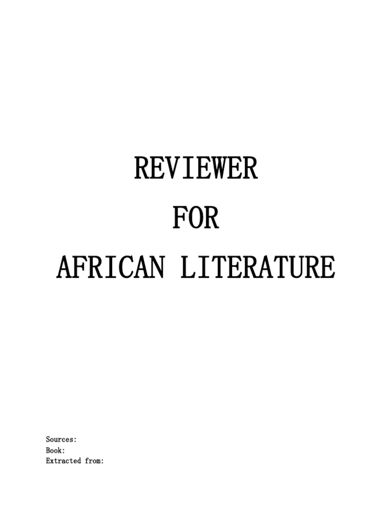 Characteristics of African Literature | PDF | Oral Literature