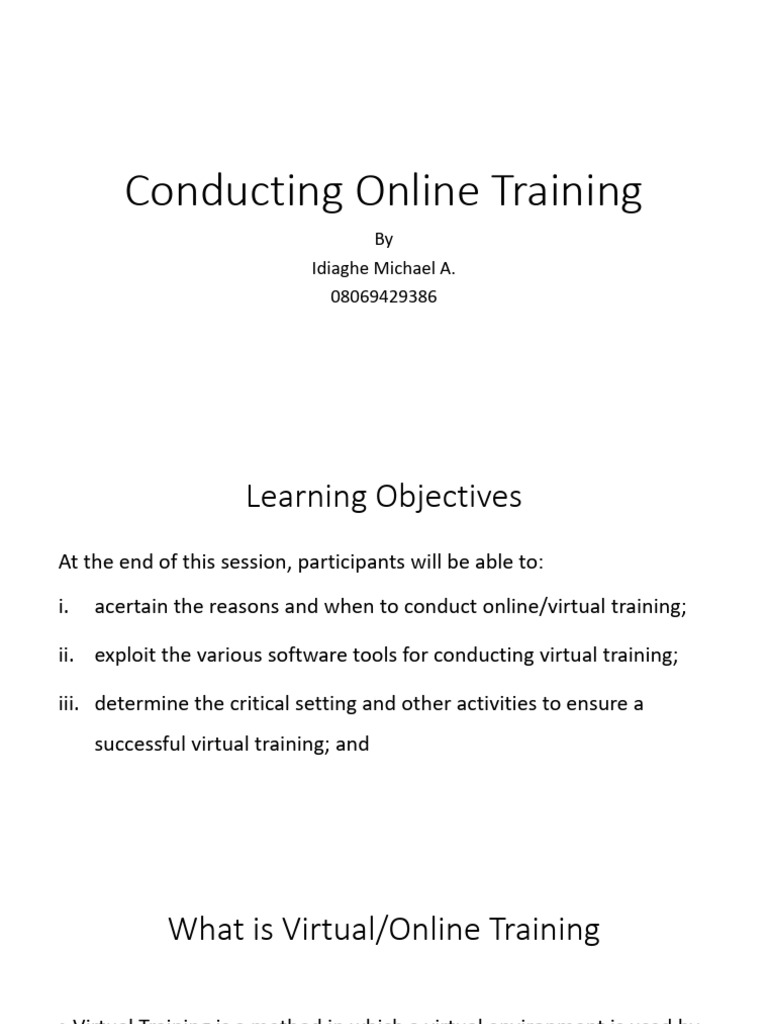 Online Training Best Practices Guide | PDF
