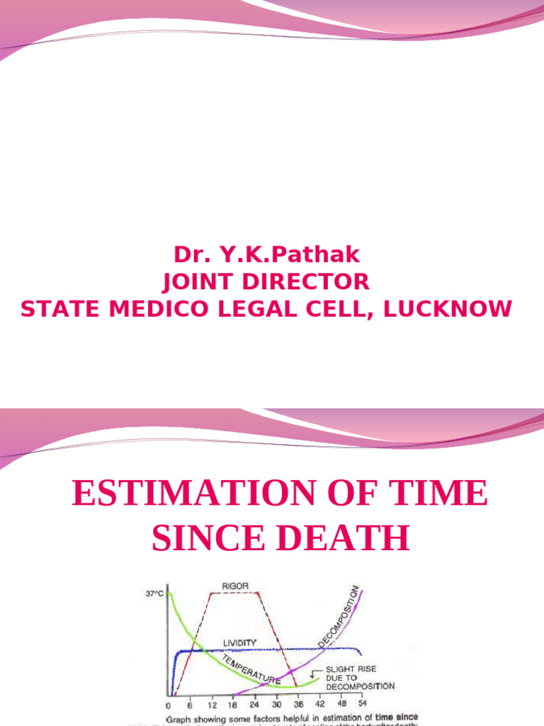 Estimation of Time Since Death | PDF | Decomposition | Skeletal Muscle