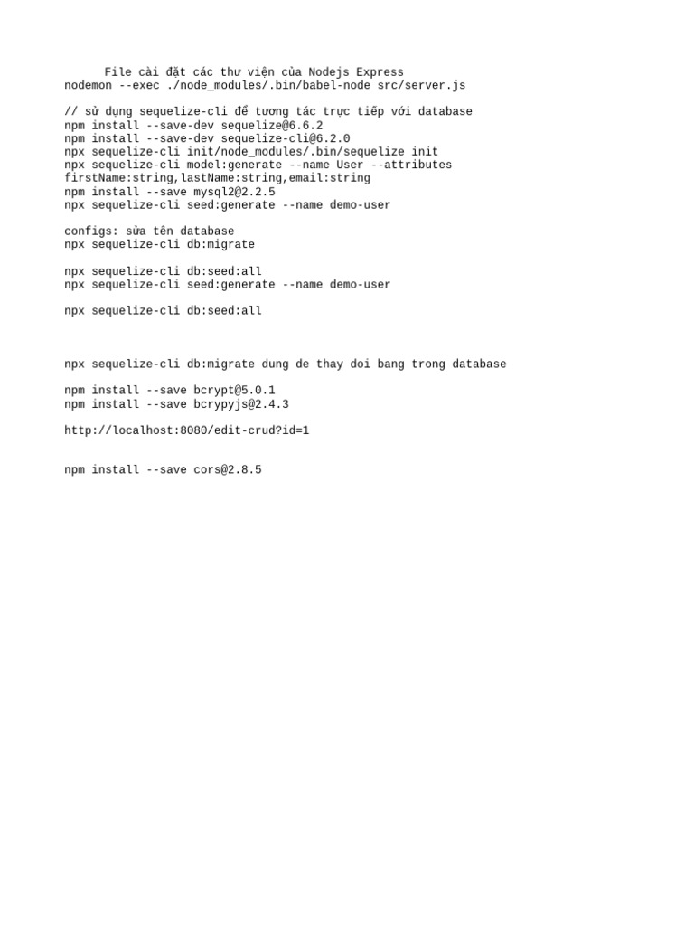 Nodejs Library Setup | PDF