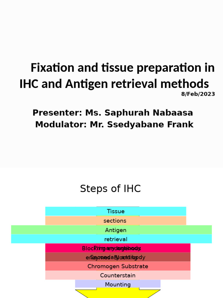 6.fixation, Tissue Processing and Antigen Retrieval Mtds | PDF ...