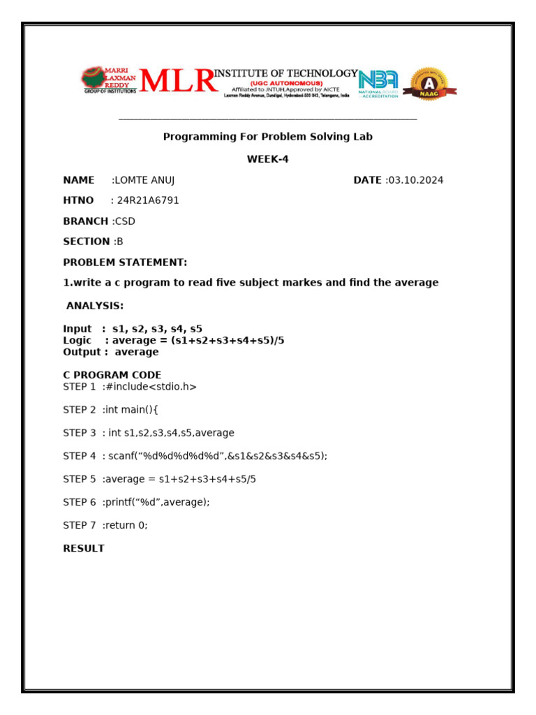 Week 4 Documentation Anuj | PDF