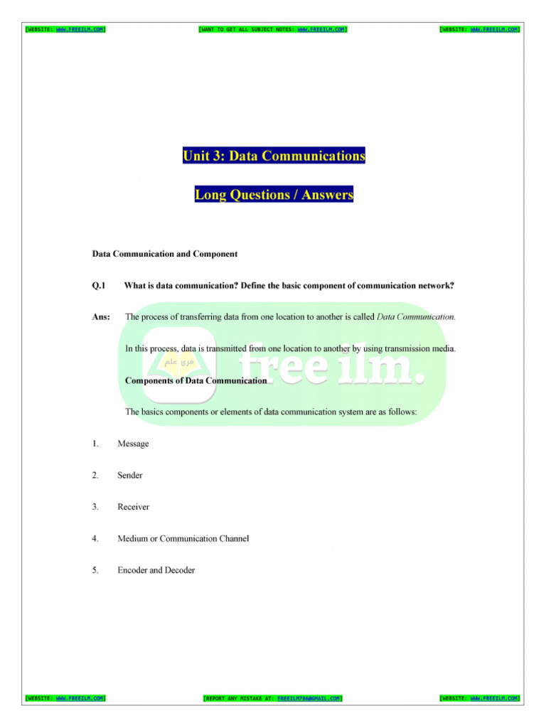 11th Comp CH 3 Long Q | PDF