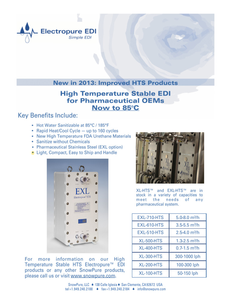 SnowPure New HTS Brochure | PDF