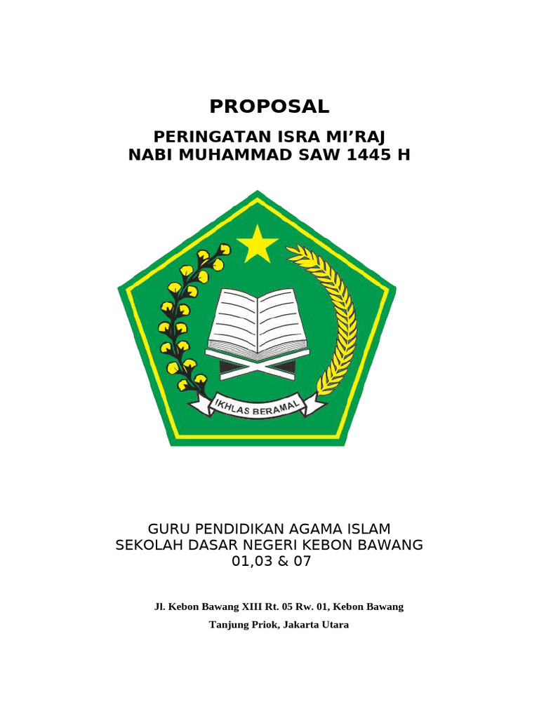 Proposal Isro Mi'roj SDN Komplek KB 01, 03 & 07 2024 | PDF