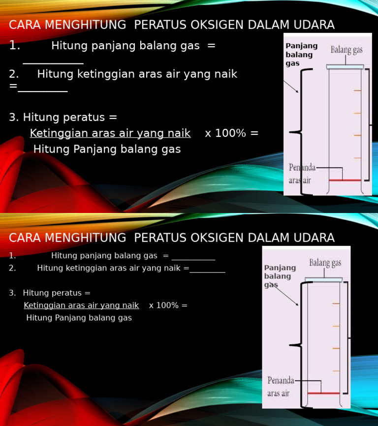 Cara Menghitung Peratus Oksigen | PDF
