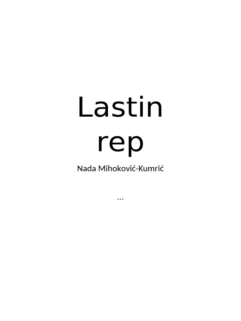 Lektira Lastin Rep | PDF