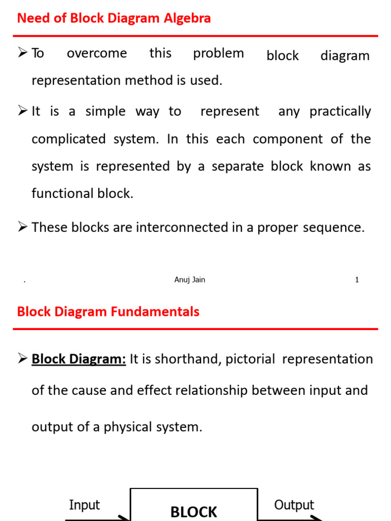 1.1 Block Diagram Reduction | PDF | System | Computer Engineering
