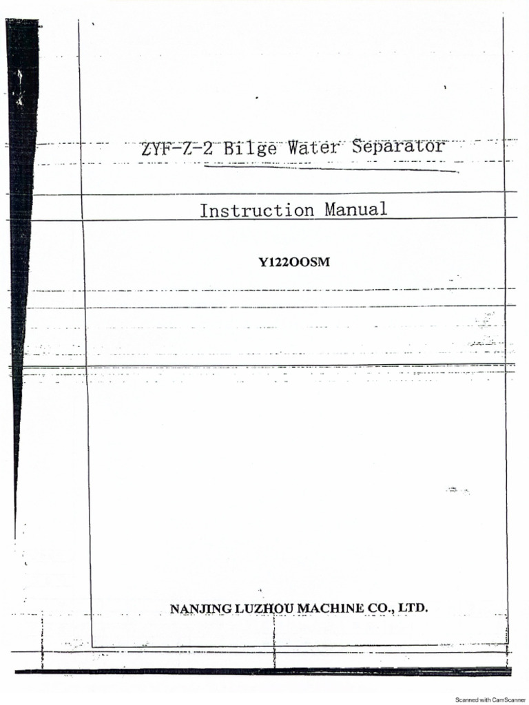 ZYF-Z-2 Bilge Water Separator | PDF