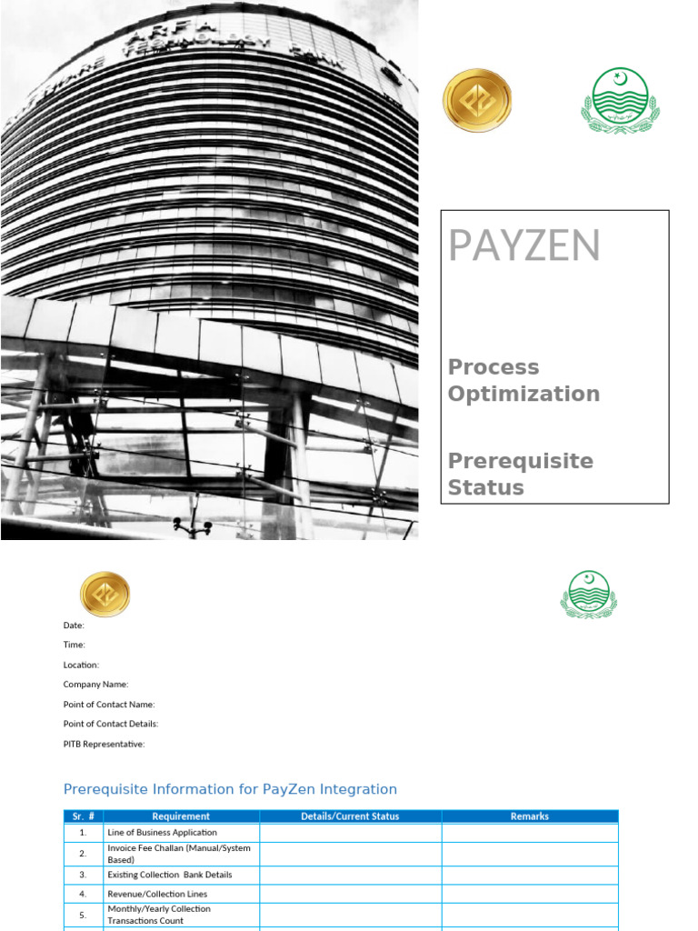 PayZen Integration Documentation Requirements | PDF