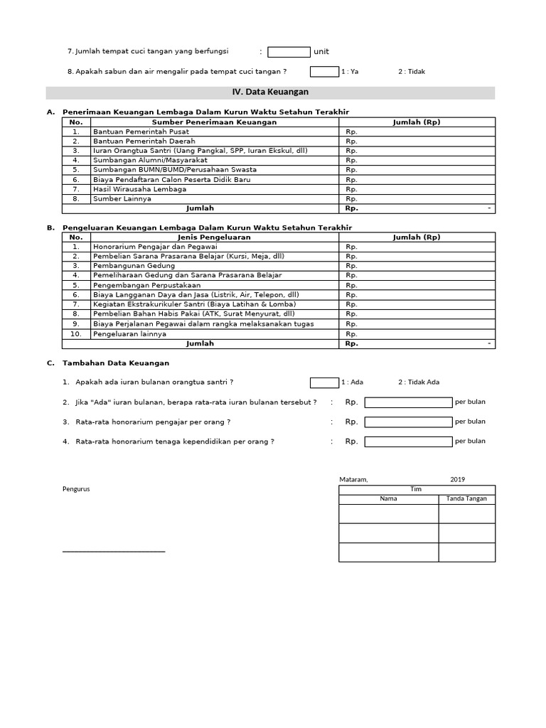 Formulir Pengajuan Dan Perpanjangan Izin Operasional | PDF