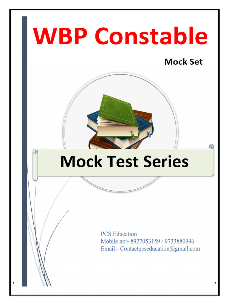 WBP Constable-MOCK | PDF