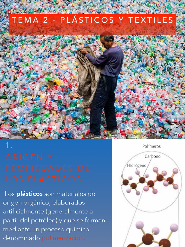 Tema 2 - Plásticos y textiles | PDF | El plastico | Polímeros