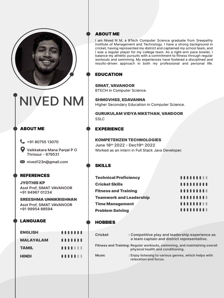 Nived CV | PDF