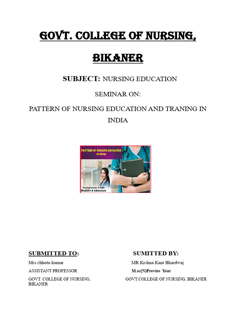 GOVT education chhotu mam SAMINAR completed_removed | PDF | Nursing ...