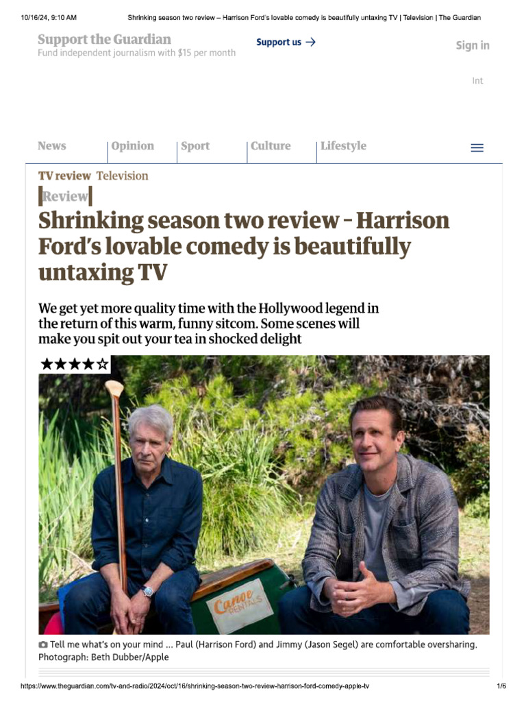 Shrinking Season Two Review | PDF