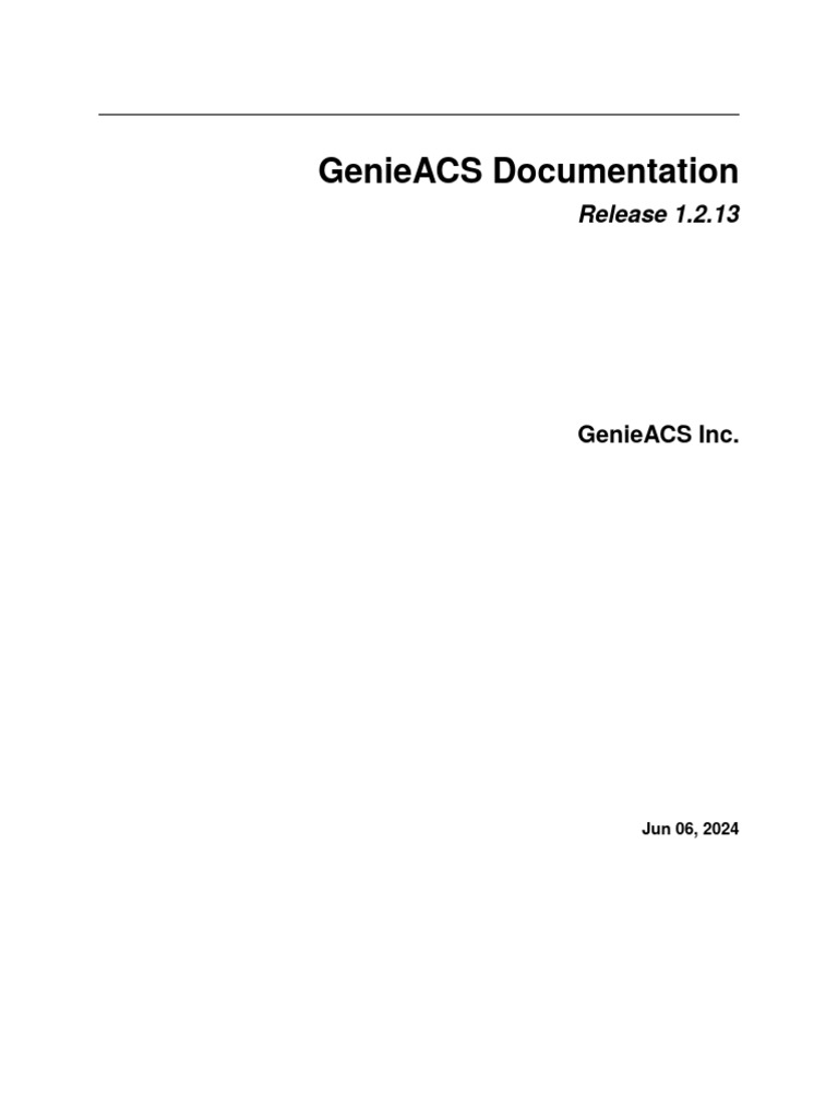 Docs Genieacs Com en Stable | PDF | Parameter (Computer Programming ...