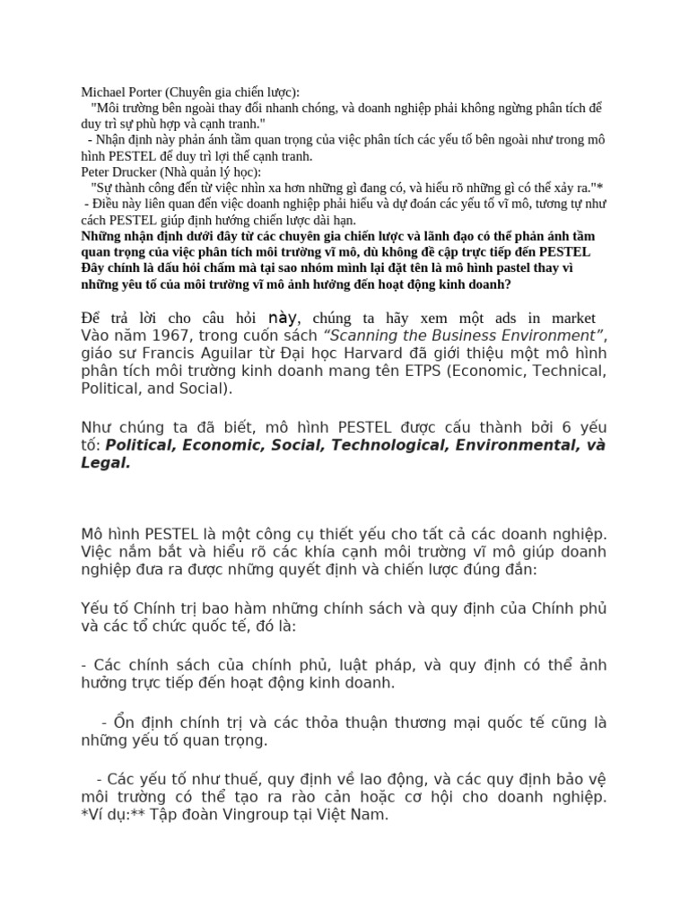 Pestel | PDF