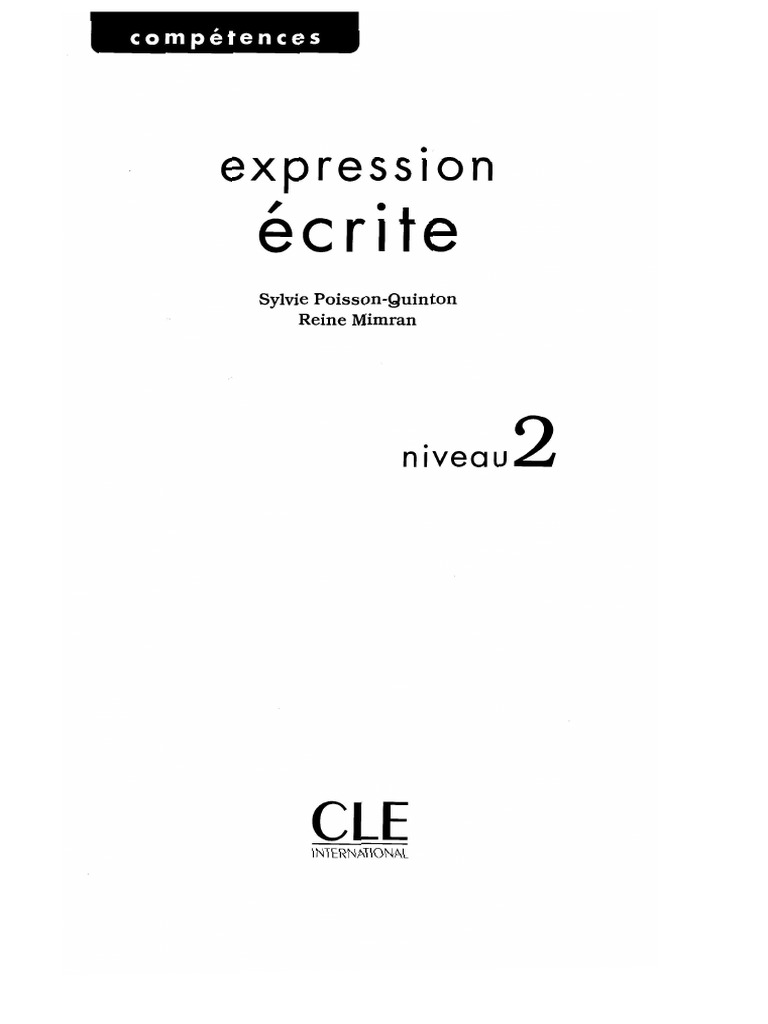 Expression Ecrite Niveau 2-2006 | PDF