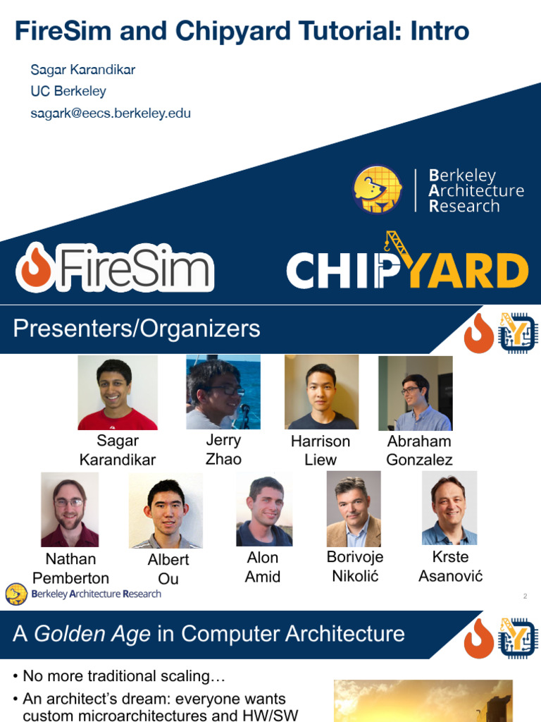 Chipyard Tutorial - Intro by - Sagar Karandikar | PDF | Cpu Cache | System On A Chip