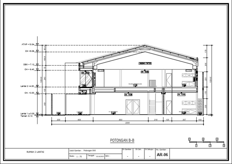 Ar-06-Potongan B-B | PDF