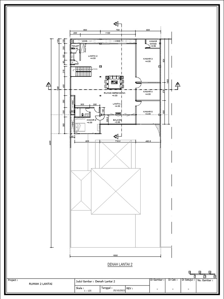 Ar-02-Denah Lantai 2 | PDF